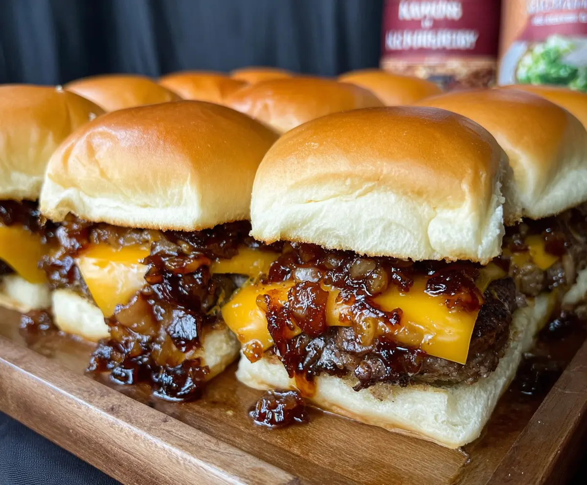 Bacon Jam Cheeseburger Sliders Recipe