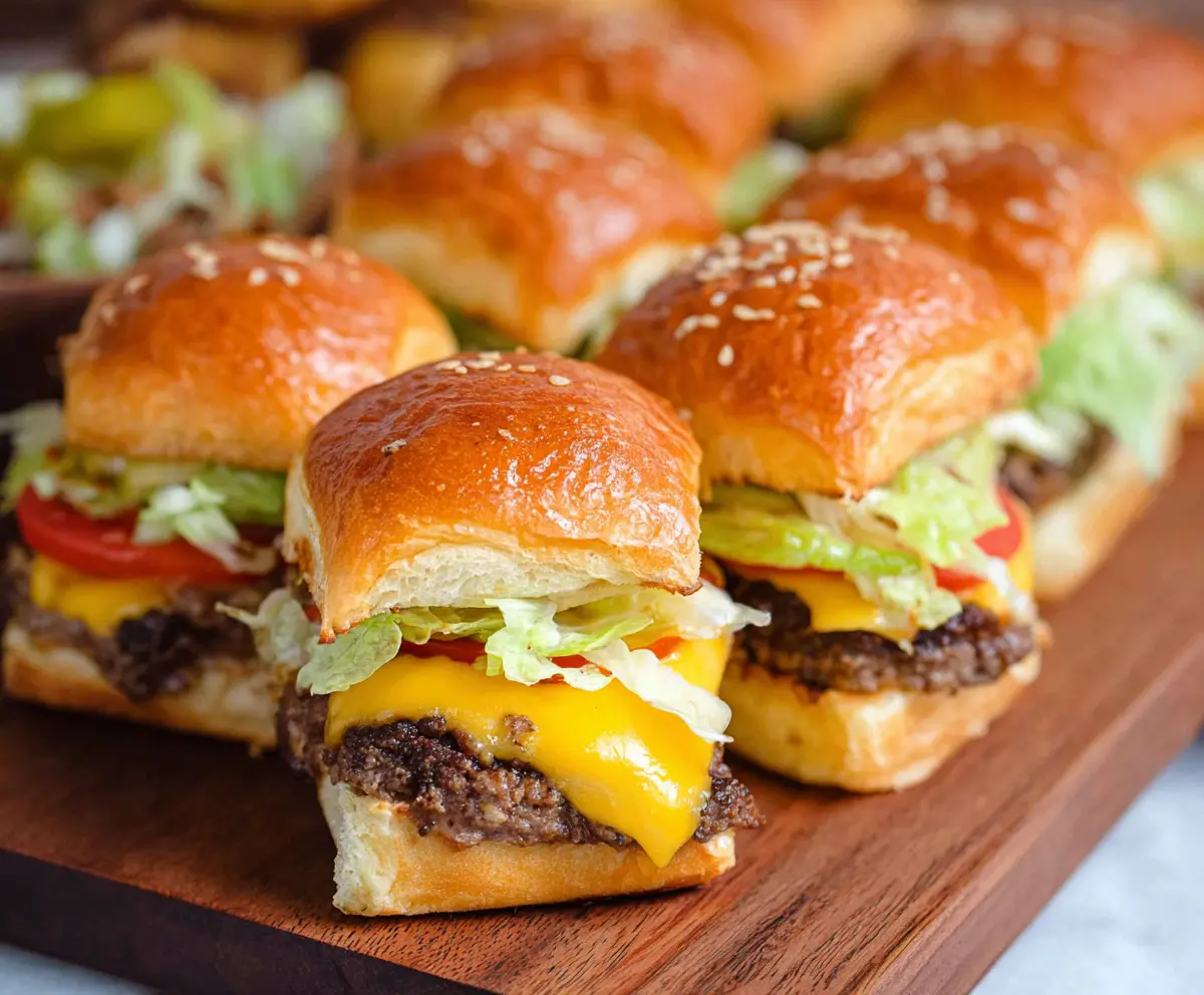 Big Mac Cheeseburger Sliders Recipe | Easy & Delicious
