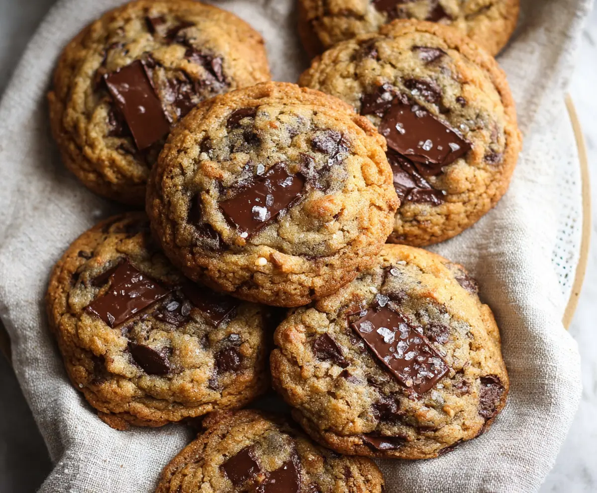 Brown Butter Sourdough Discard Cookies | Chocolate Chip Recipe