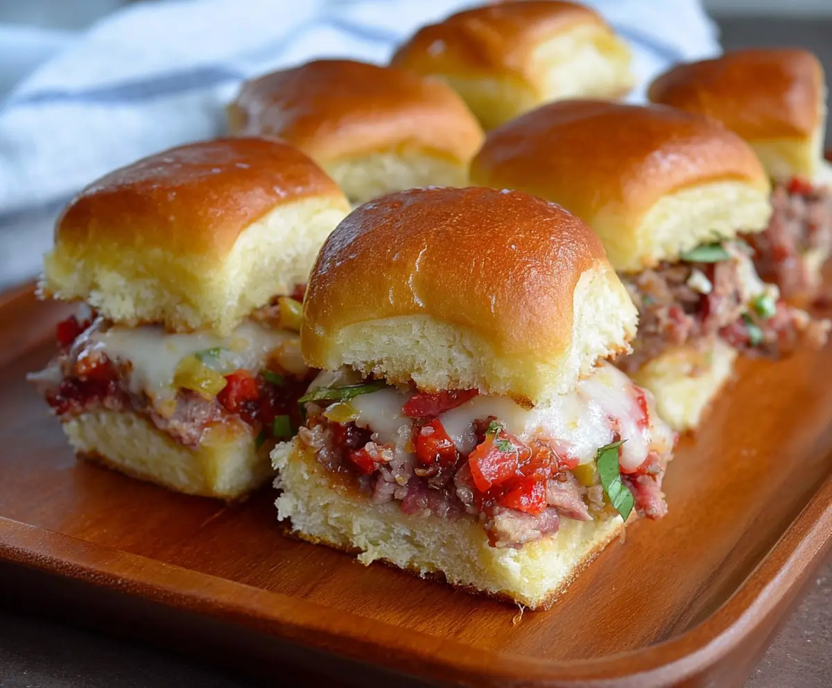 Delicious Chopped Italian Sliders Recipe