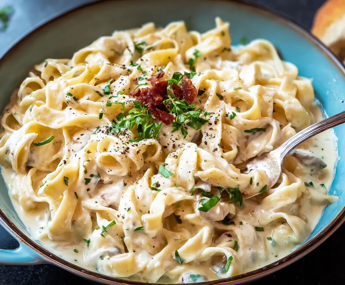 Delicious Cottage Cheese Alfredo Pasta Recipe