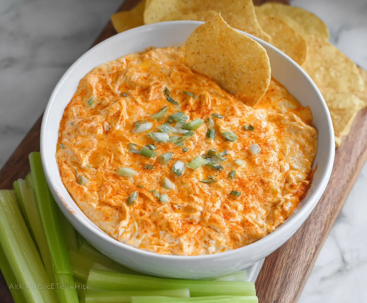 Greek Yogurt Buffalo Chicken Dip Recipe | Delicious & Healthy