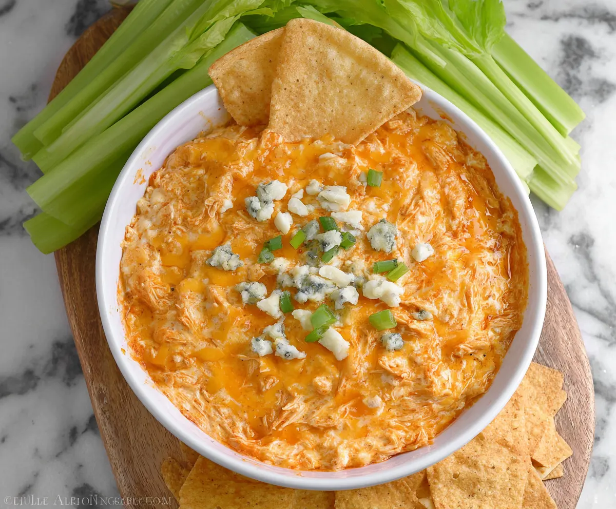 Greek Yogurt Buffalo Chicken Dip Recipe | Delicious & Healthy