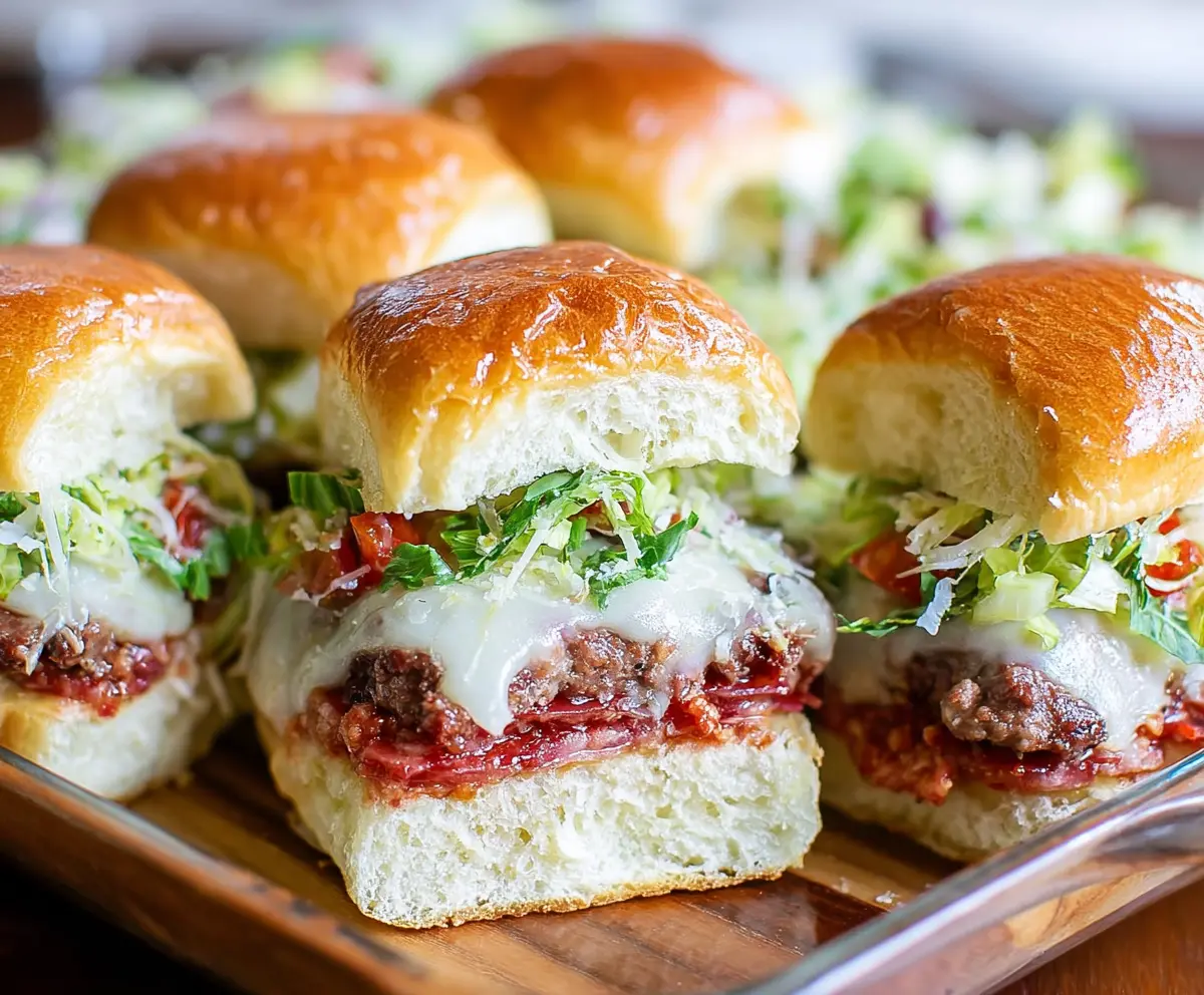 Italian Grinder Sliders Recipe | Perfect Appetizer