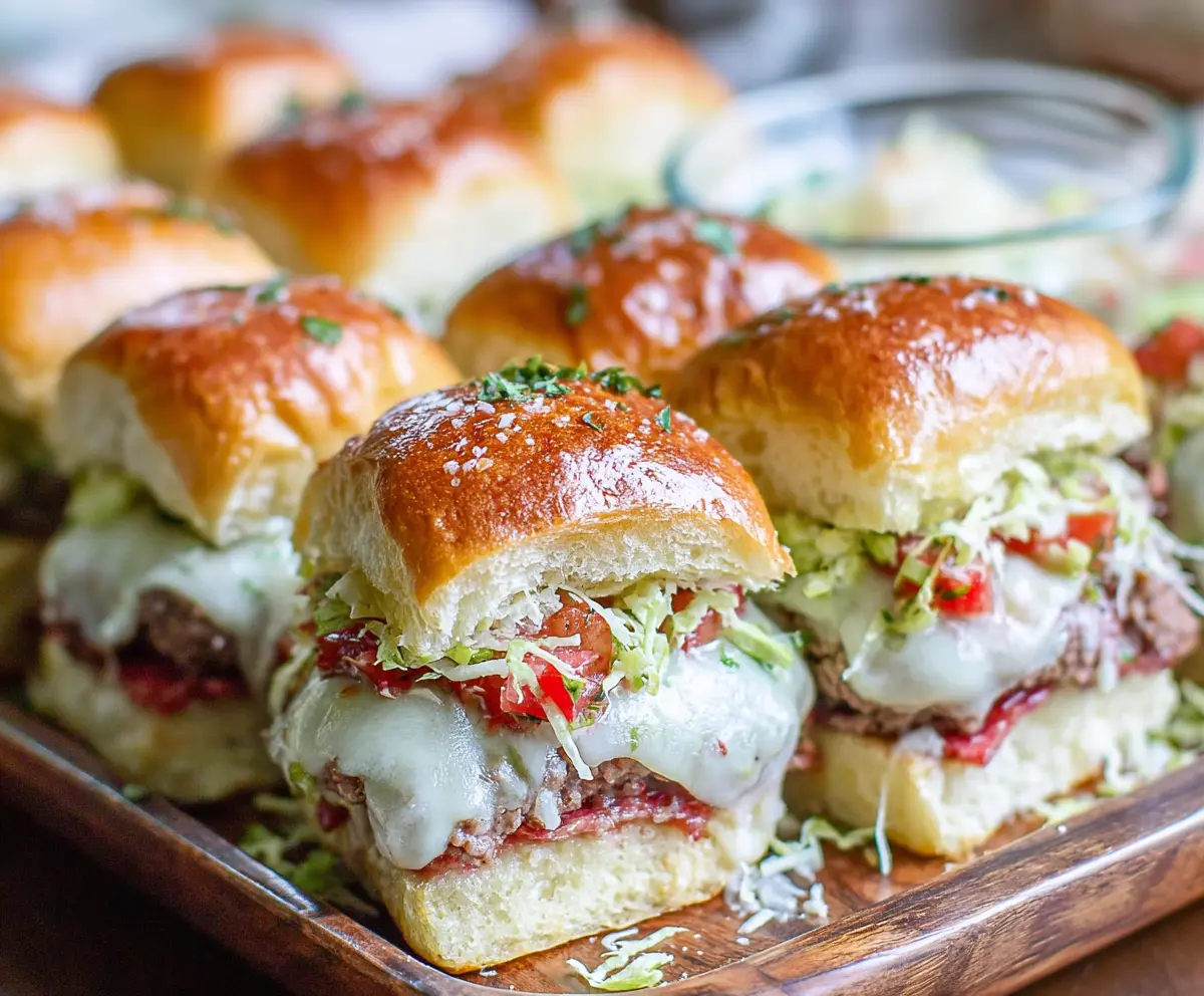 Italian Grinder Sliders Recipe | Perfect Appetizer