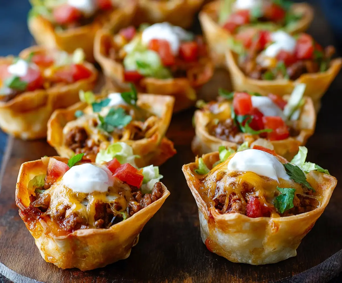Delicious Lil Taco Cups Recipe | Easy & Tasty Snacks