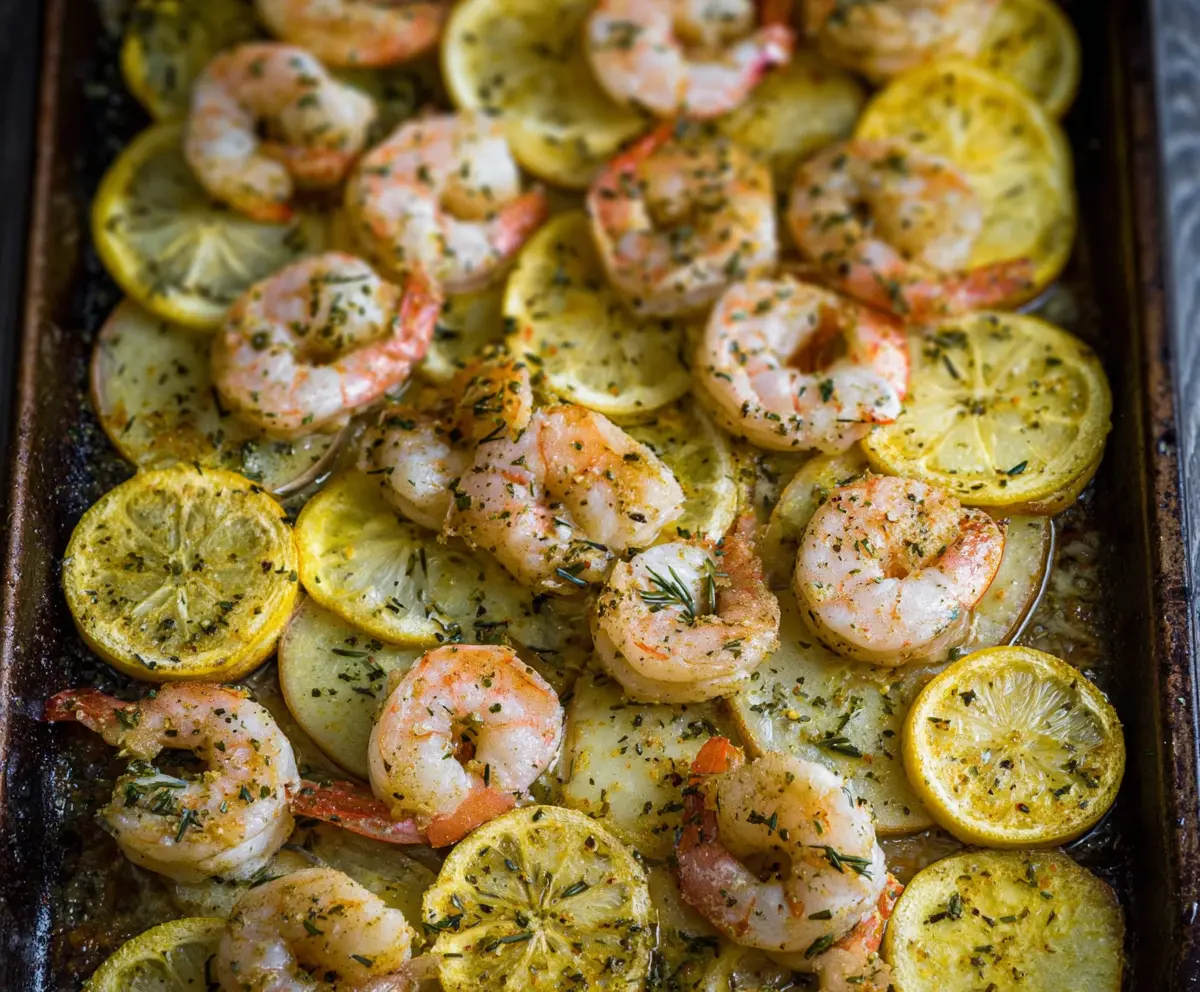 Sheet Pan Lemon Herb Shrimp Recipe | Easy & Delicious