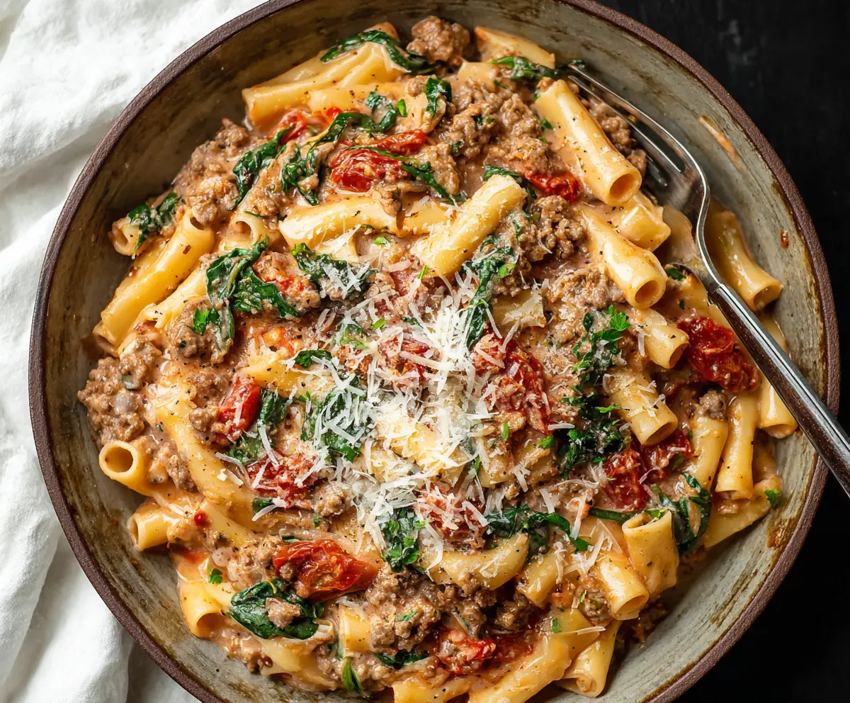 Tuscan Sausage Pasta Recipe | Easy & Delicious