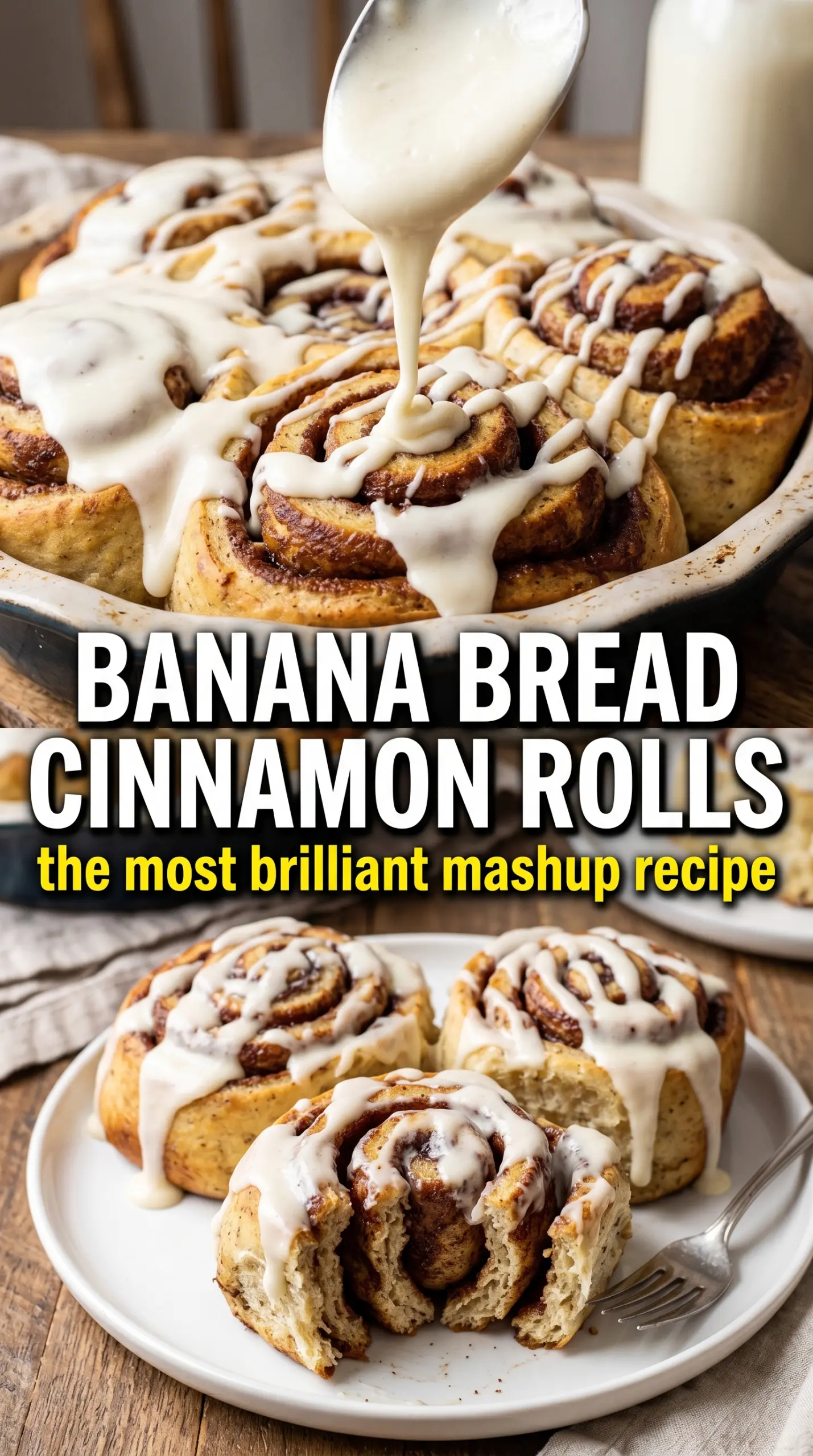 Banana Bread Cinnamon Rolls - Simply Grandma Recipes