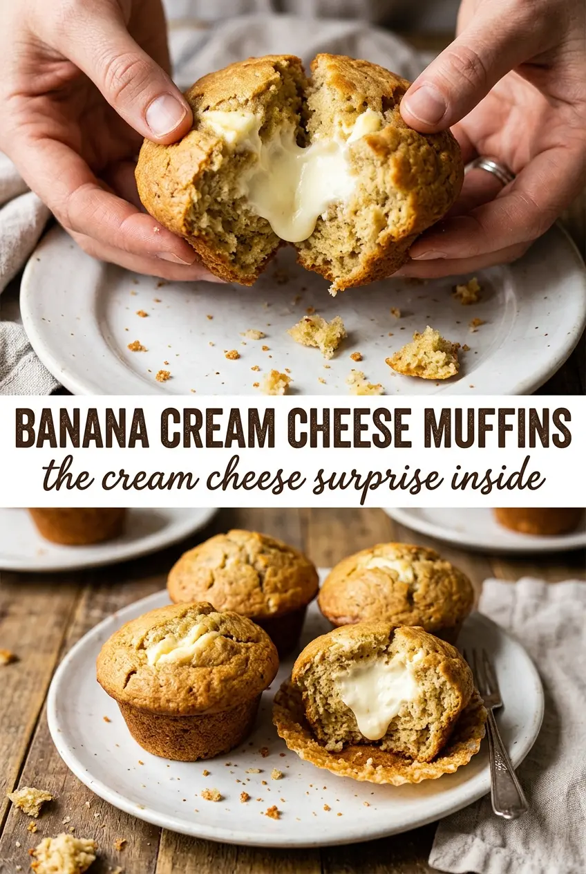 Banana Cream Cheese Muffins - Simply Grandma Recipes