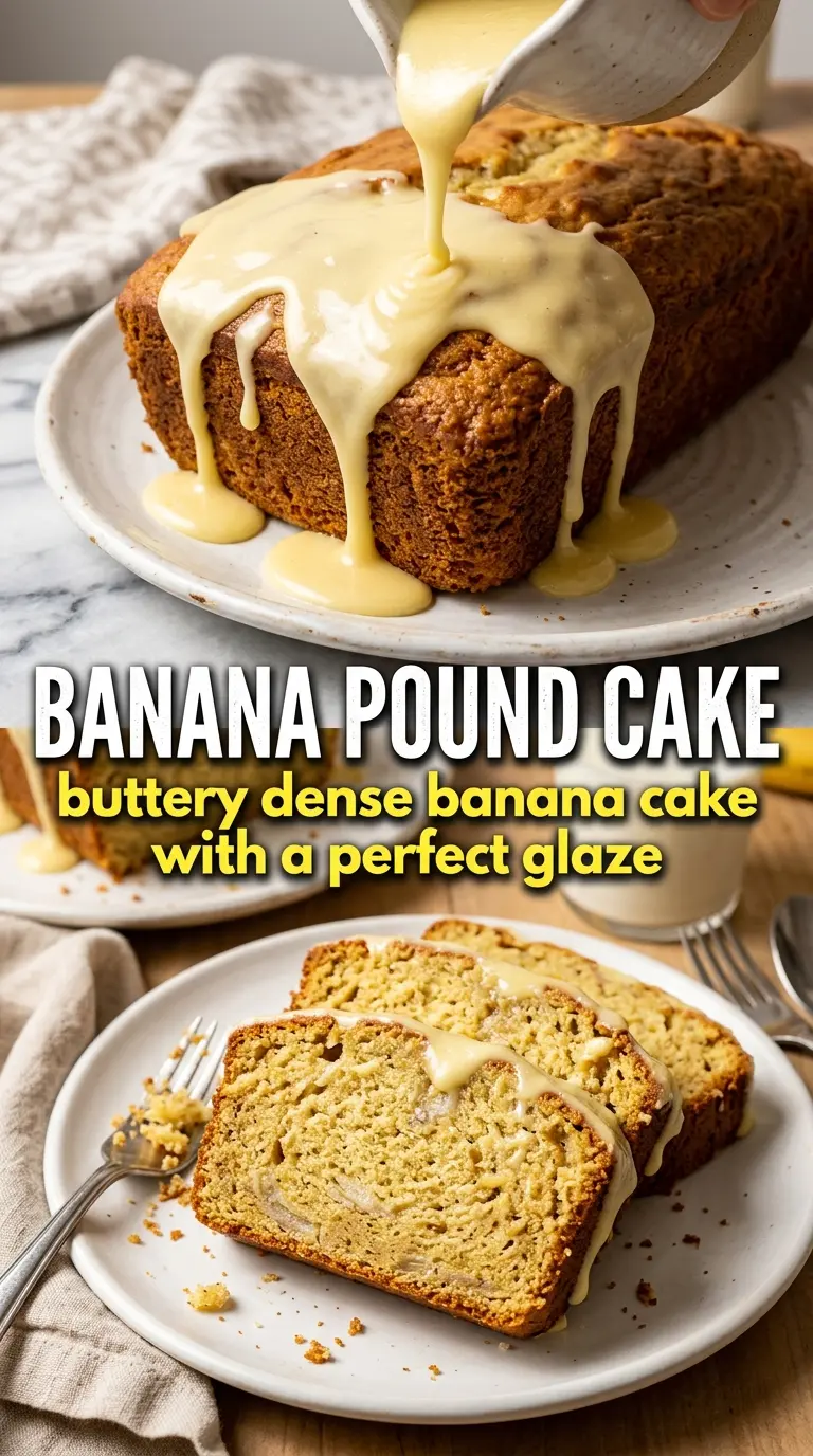 Banana Pound Cake - Simply Grandma Recipes