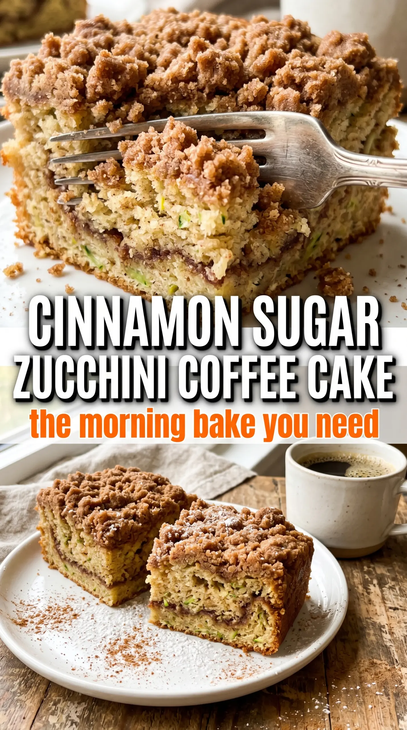 Cinnamon Sugar Zucchini Coffee Cake - Simply Grandma Recipes
