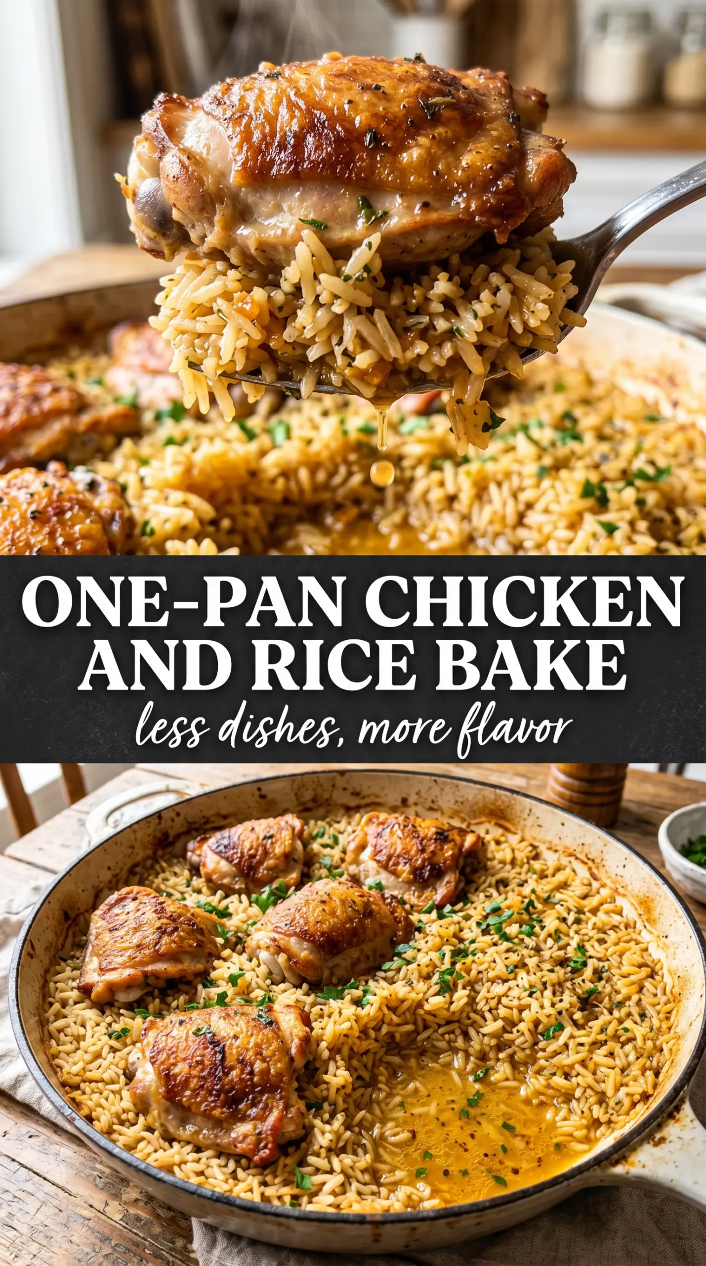 One-Pan Chicken and Rice Bake - Simply Grandma Recipes