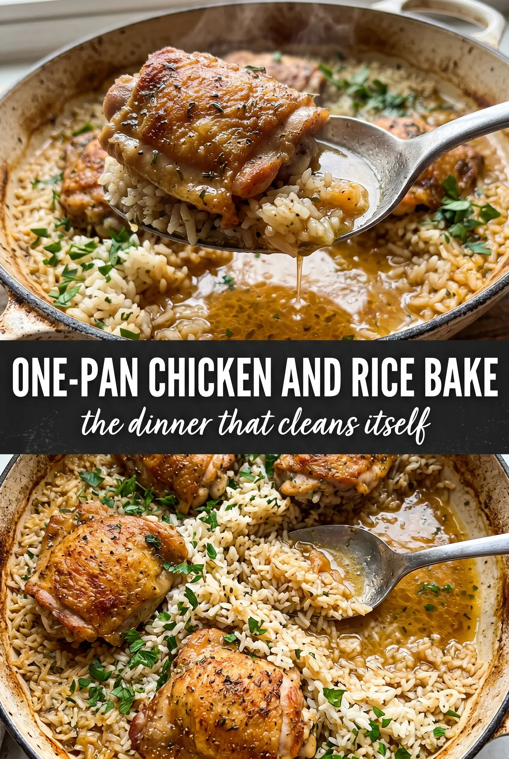 One-Pan Chicken and Rice Bake - Simply Grandma Recipes