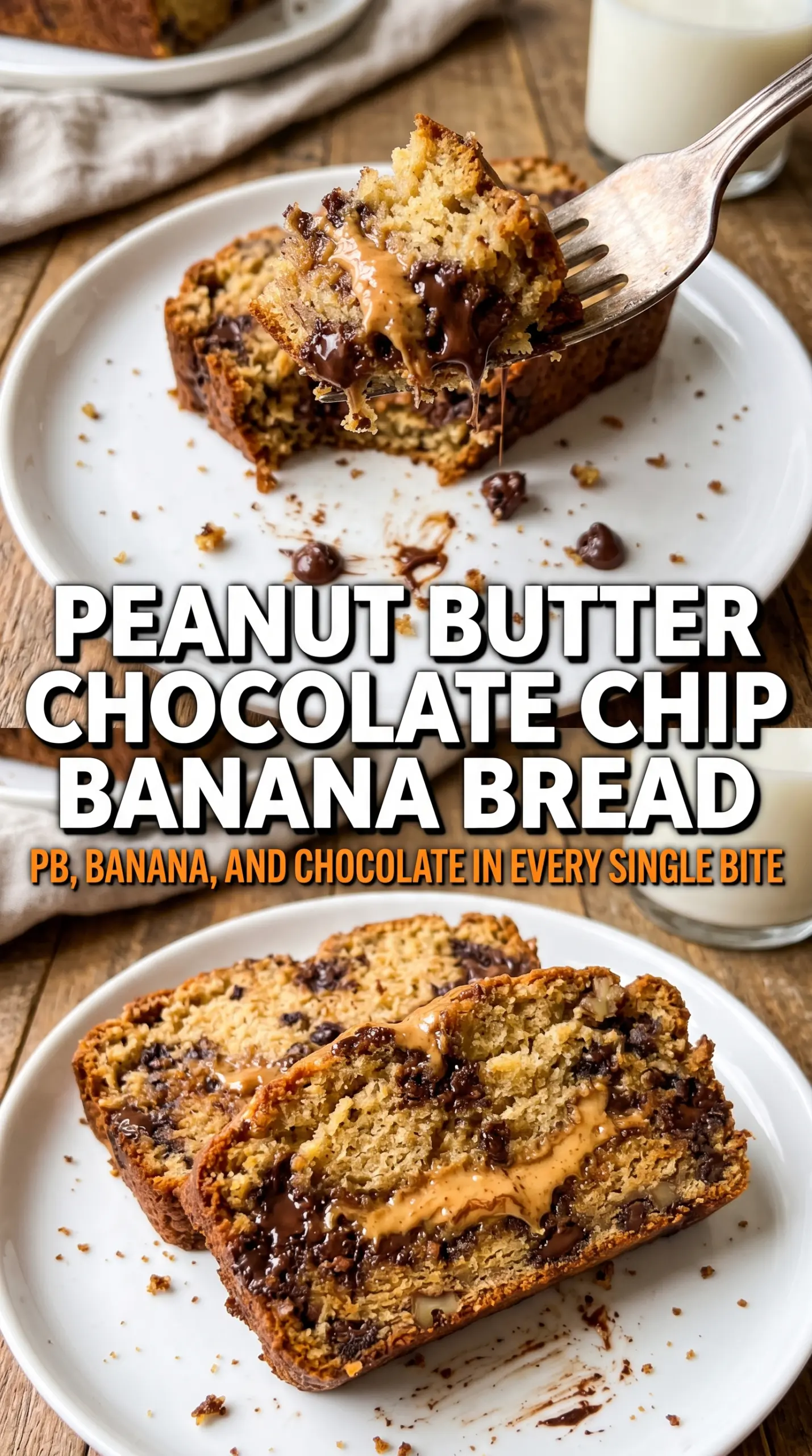 Peanut Butter Chocolate Chip Banana Bread - Simply Grandma Recipes